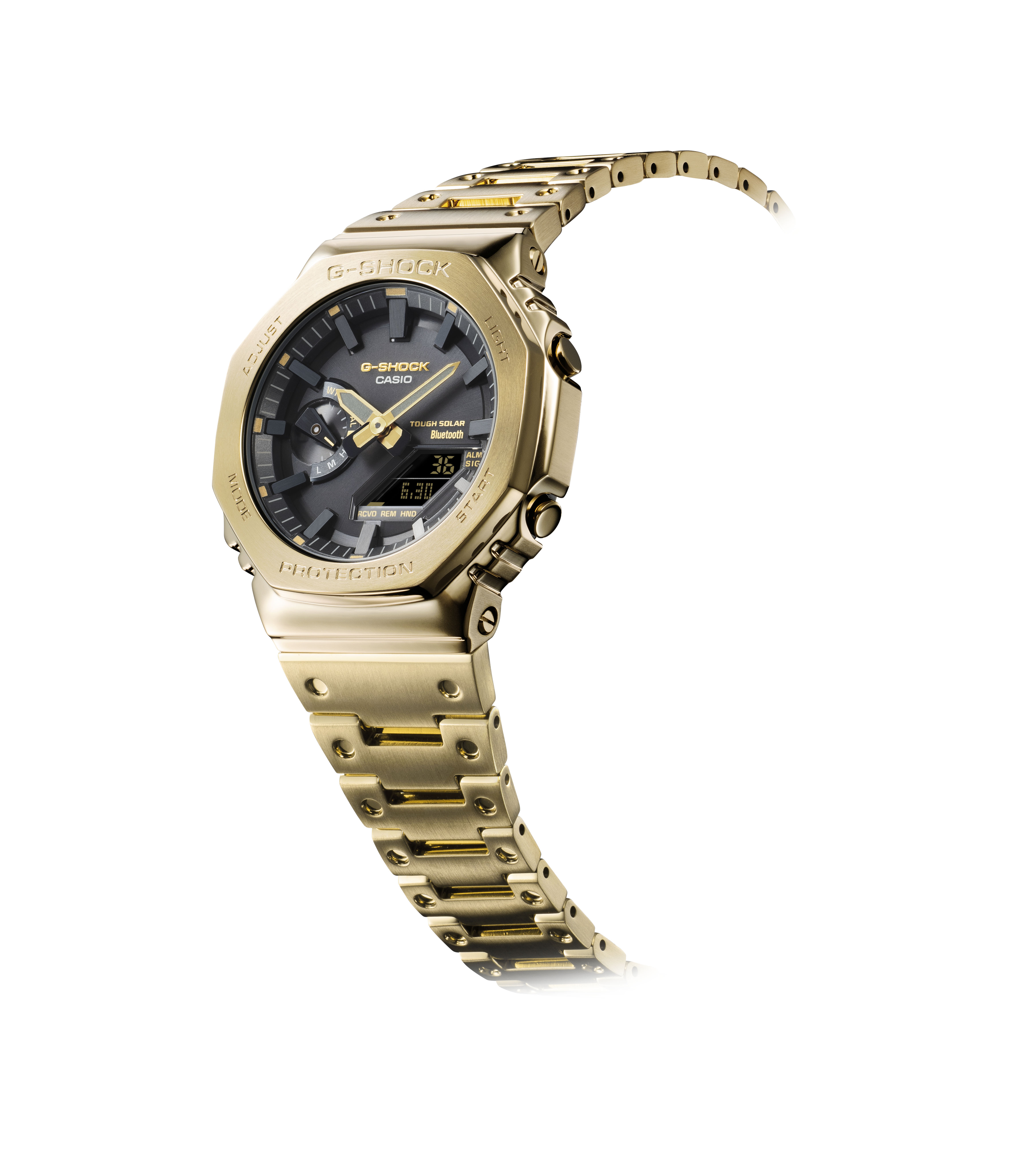 Casio Full-Metal G-SHOCK GM-B2100 warna kuning emas, harga RM2,795 | Careta