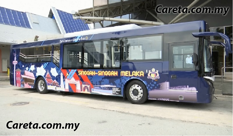 Jalan-jalan di Melaka dengan bas elektrik singgah-singgah secara ...