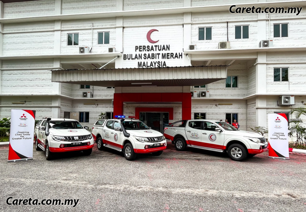 Mitsubishi Malaysia sumbang 3 trak pikap Triton untuk kegunaan PBSMM ...