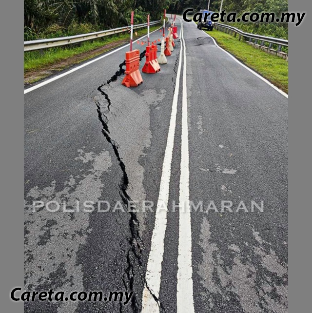 Jalan Kertau-Kuala Wau ditutup sementara kepada kenderaan berat | Careta